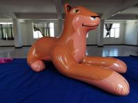 China Custom PVC Inflatable Leopard 2.5m Cartoon Animal for Party Promotion for sale