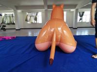China Custom PVC Inflatable Leopard 2.5m Cartoon Animal for Party Promotion for sale
