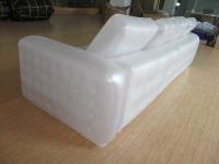 China Wholesale PVC Inflatable Lounger Air Sofa 2.6m White Settee for Party Rental for sale