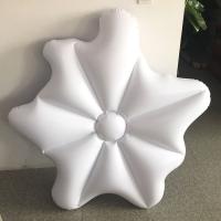 China Custom Inflatable Flower Pool Float Mat 150cm 0.3mm PVC for Party Promotion for sale
