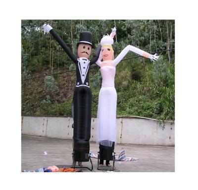 China Factory Customized Bride And Bridegroom Cartoon Image Sky Dancer For Wedding for sale