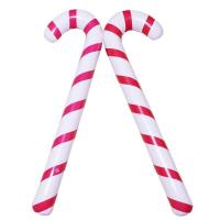 China Custom PVC Inflatable Christmas Cane 90cm for Holiday Decorations for sale