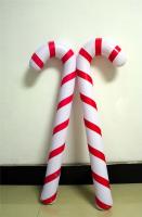 China Custom PVC Inflatable Christmas Cane 90cm for Holiday Decorations for sale