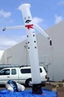 China Polyester Fabric Inflatable Sky Dancer Chef Tube Man 4m High for Advertising Promotion Decoration for sale