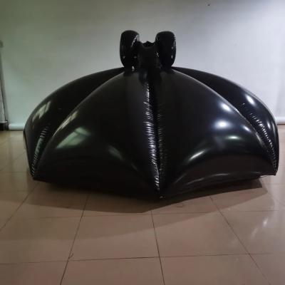 China Custom PVC Inflatable Princess Dress Black Skirt 0.3mm Adult Size for Party Promotion for sale