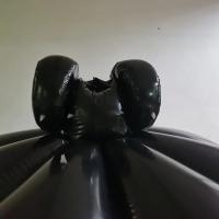 China Custom PVC Inflatable Princess Dress Black Skirt 0.3mm Adult Size for Party Promotion for sale