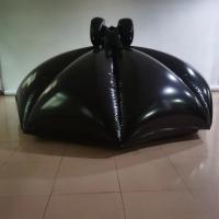 China Custom PVC Inflatable Princess Dress Black Skirt 0.3mm Adult Size for Party Promotion for sale