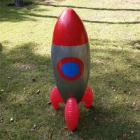 China Factory Custom Cheap Inflatable PVC Rocket Toy For  Advertising Model for sale