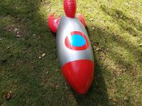 China Factory Custom Cheap Inflatable PVC Rocket Toy For  Advertising Model for sale