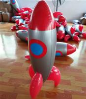 China Factory Custom Cheap Inflatable PVC Rocket Toy For  Advertising Model for sale