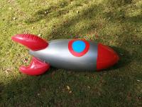 China Factory Custom Cheap Inflatable PVC Rocket Toy For  Advertising Model for sale