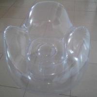 China Customizable PVC Inflatable Transparent Single Chair 80cm for Party Promotion for sale