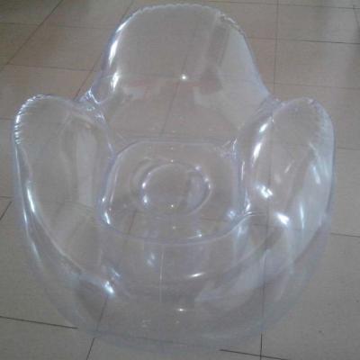 China Customizable PVC Inflatable Transparent Single Chair 80cm for Party Promotion for sale