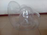 China Customizable PVC Inflatable Transparent Single Chair 80cm for Party Promotion for sale