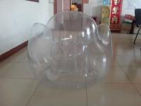 China Customizable PVC Inflatable Transparent Single Chair 80cm for Party Promotion for sale