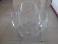 China Customizable PVC Inflatable Transparent Single Chair 80cm for Party Promotion for sale