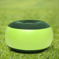China Indoor Outdoor Flocking Inflatable Relax Sofa Small Stool Mini Footstool for sale