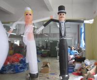 China Customized 2.5mH Inflatable Bride and Groom for Wedding Party Durable 190T Polyester for sale