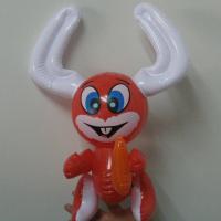China Wholesale Inflatable PVC Cartoon Bunny Rabbit Toy 40cm for Kids Gift Custom Logo for sale