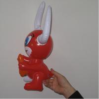 China Wholesale Inflatable PVC Cartoon Bunny Rabbit Toy 40cm for Kids Gift Custom Logo for sale