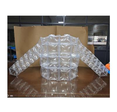 China Beile Custom PVC Inflatable Transparent Down Jacket Dress 0.25mm 2kg for sale