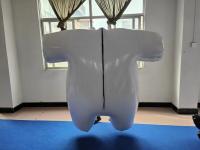 China Beile Custom PVC Inflatable White Body Suit Belly Inflation Suit for Adult 0.4mm for sale