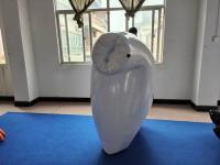 China Beile Custom PVC Inflatable White Body Suit Belly Inflation Suit for Adult 0.4mm for sale
