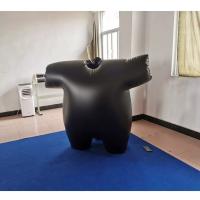 China Beile Custom PVC Inflatable White Body Suit Belly Inflation Suit for Adult 0.4mm for sale