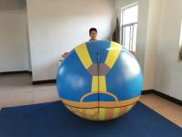 China Beile custom popular PVC inflatable double layer rolling ball suit bouncing inflatable suits for sale
