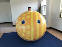 China Beile custom popular PVC inflatable double layer rolling ball suit bouncing inflatable suits for sale