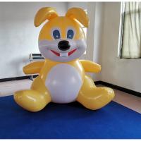 China Customized yellow PVC Inflatable rabbit model for sale for sale