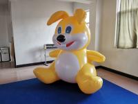 China Customized yellow PVC Inflatable rabbit model for sale for sale