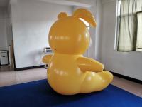 China Customized yellow PVC Inflatable rabbit model for sale for sale