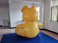 China Customized yellow PVC Inflatable rabbit model for sale for sale