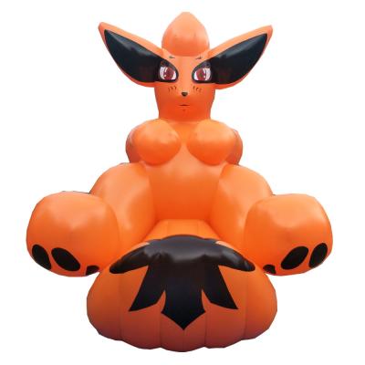 China Beile Customized quality PVC inflatable large fox cartoon for advertising for sale