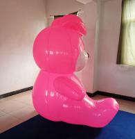 China Giant PVC Inflatable Pink Rabbit 7ft Tall for Promotion Advertising Custom Logo for sale