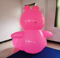 China Giant PVC Inflatable Pink Rabbit 7ft Tall for Promotion Advertising Custom Logo for sale