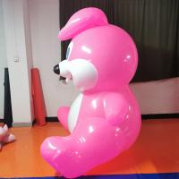China Giant PVC Inflatable Pink Rabbit 7ft Tall for Promotion Advertising Custom Logo for sale
