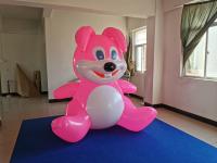 China Giant PVC Inflatable Pink Rabbit 7ft Tall for Promotion Advertising Custom Logo for sale