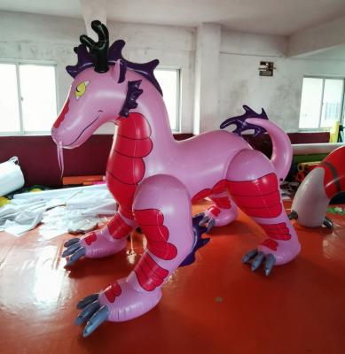 China Customized PVC Inflatable Giant Cartoon Dragon Model 2.5m Tall for Promotion for sale