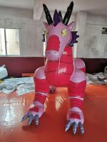 China Customized PVC Inflatable Giant Cartoon Dragon Model 2.5m Tall for Promotion for sale