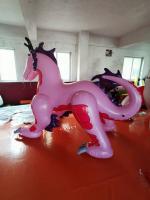 China Customized PVC Inflatable Giant Cartoon Dragon Model 2.5m Tall for Promotion for sale
