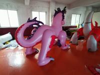 China Customized PVC Inflatable Giant Cartoon Dragon Model 2.5m Tall for Promotion for sale