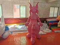 China Custom Inflatable PVC Pink Cat 2m Tall for Advertising Decoration Party Promotion for sale
