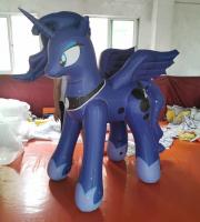 China Beile Customized Quality  PVC Inflatable Horse Moon Princess Pony for sale