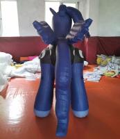 China Beile Customized Quality  PVC Inflatable Horse Moon Princess Pony for sale