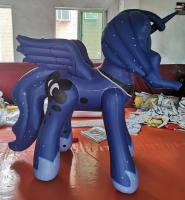 China Beile Customized Quality  PVC Inflatable Horse Moon Princess Pony for sale
