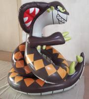 China Customized 2m Tall PVC Giant Inflatable Snake for Party Promotion Advertising for sale