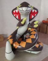 China Customized 2m Tall PVC Giant Inflatable Snake for Party Promotion Advertising for sale