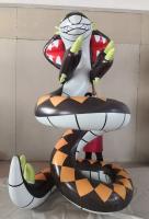 China Customized 2m Tall PVC Giant Inflatable Snake for Party Promotion Advertising for sale